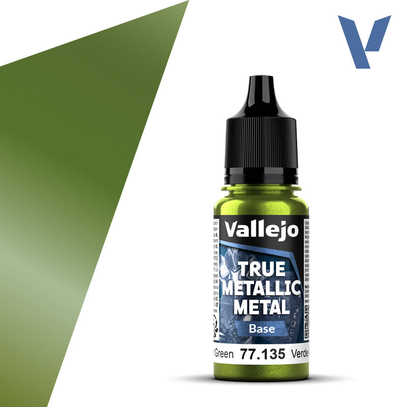 TMM - 77135 Base -Verde AmbarTrue Metallic Metal Vallejo pinturas ...